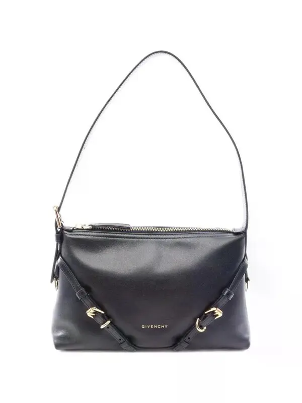 Givenchy 2020s Voyeur Mini Leather Shoulder Bag - Black