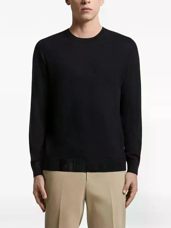 Peserico Crew-neck Ribbed-trim Sweater