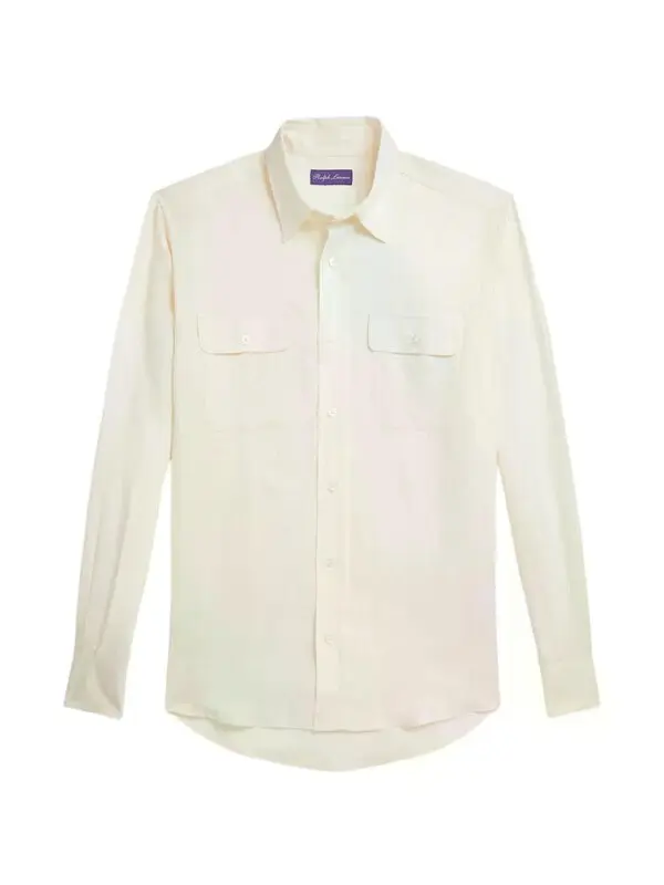 Ralph Lauren Purple Label Button-up Chest-pocket Shirt - Neutrals