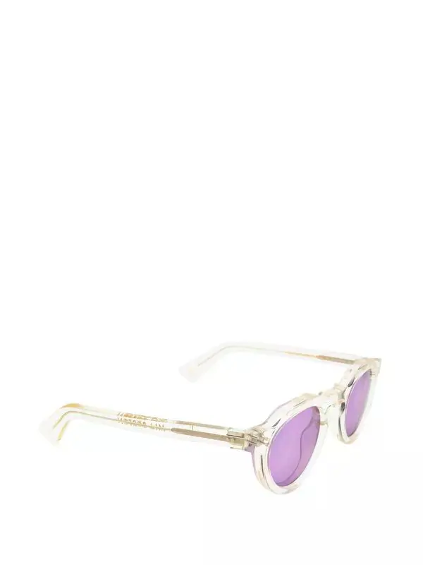 LESCA X Mia Burton Crown Panto Geometric-frame Sunglasses - Purple
