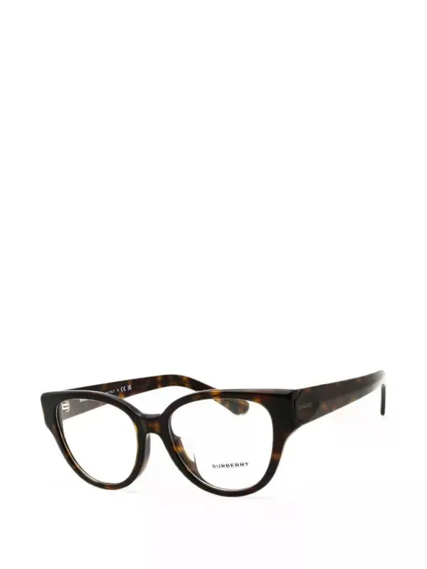 Burberry Tortoiseshell-effect Cat-eye Glasses