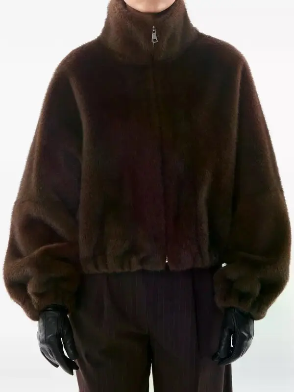 GIOVANNI PARIS Faux-fur Bomber Jacket