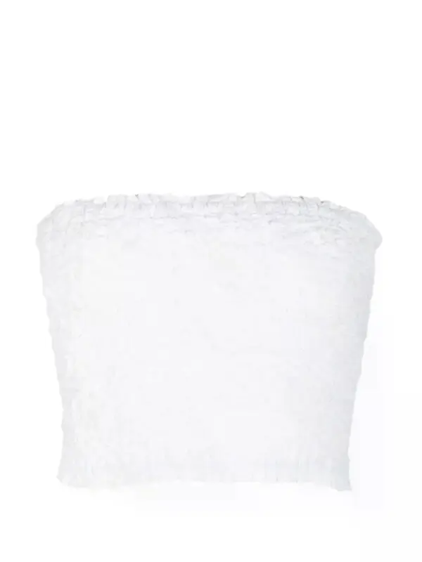 Temptation Positano Smocked Cropped Top