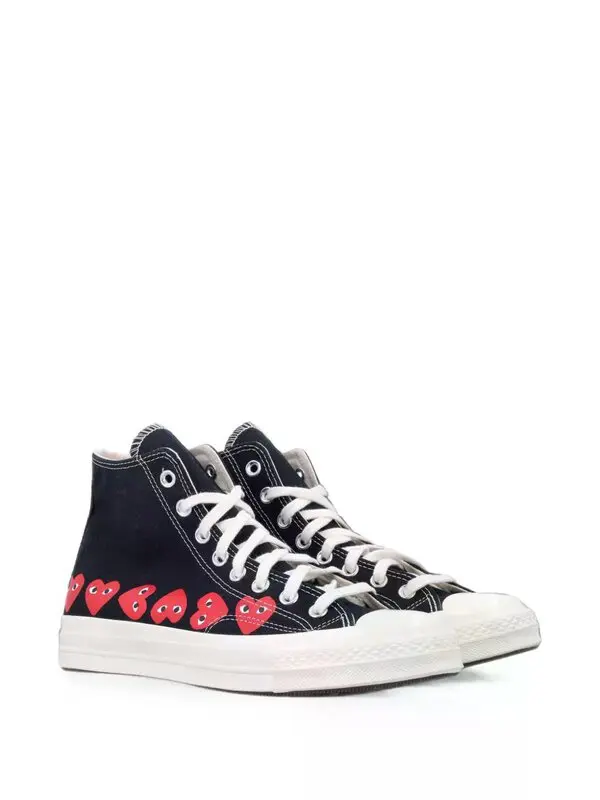 Comme Des Garçons X Converse Chuck 70 Hi Heart-print Sneakers