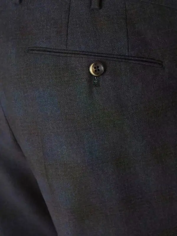 PT TORINO Checked Slim-fit Trousers