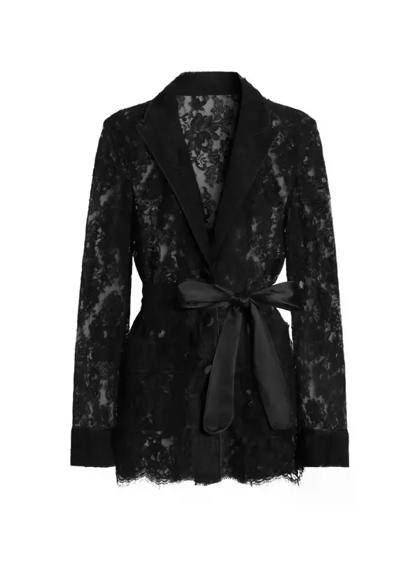 Dolce & Gabbana Lace Vanity Shirt - Black