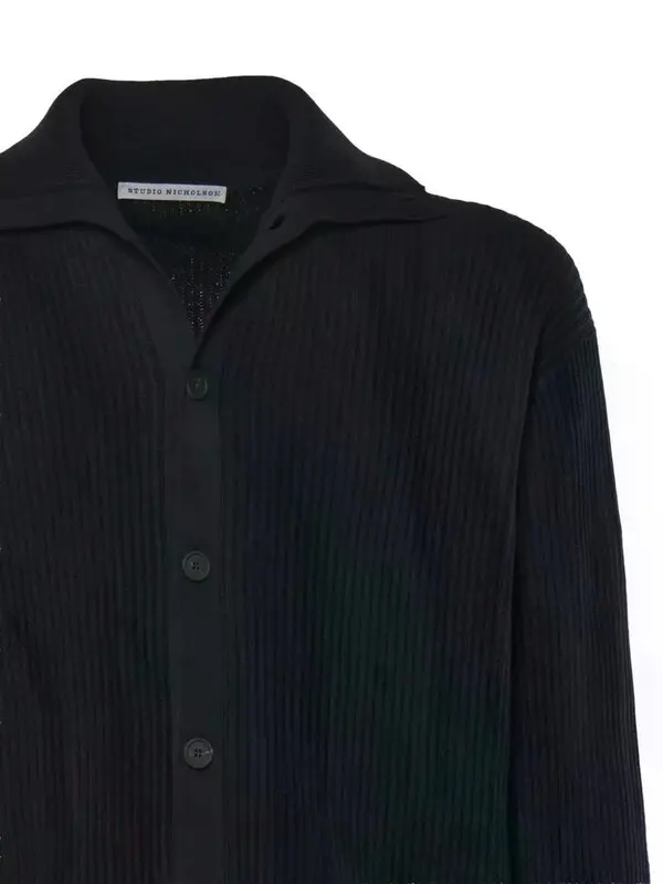 Studio Nicholson Ribbed-knit Button-up Cardigan