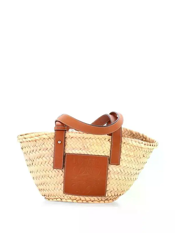 Loewe Basket Raffia Small Tote Bag