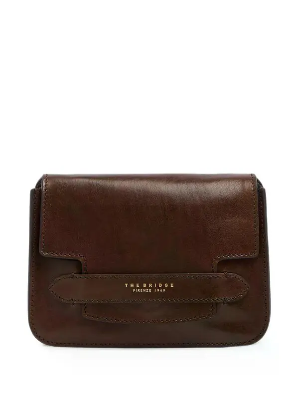 THE BRIDGE Leather Shoulder Bag - Brown