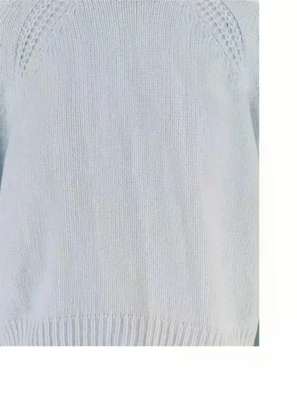 SA SU PHI Pointelle-knit Raglan-sleeve Sweater