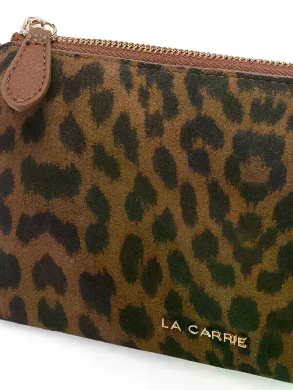 LA CARRIE Lio Animal-print Clutch Bag