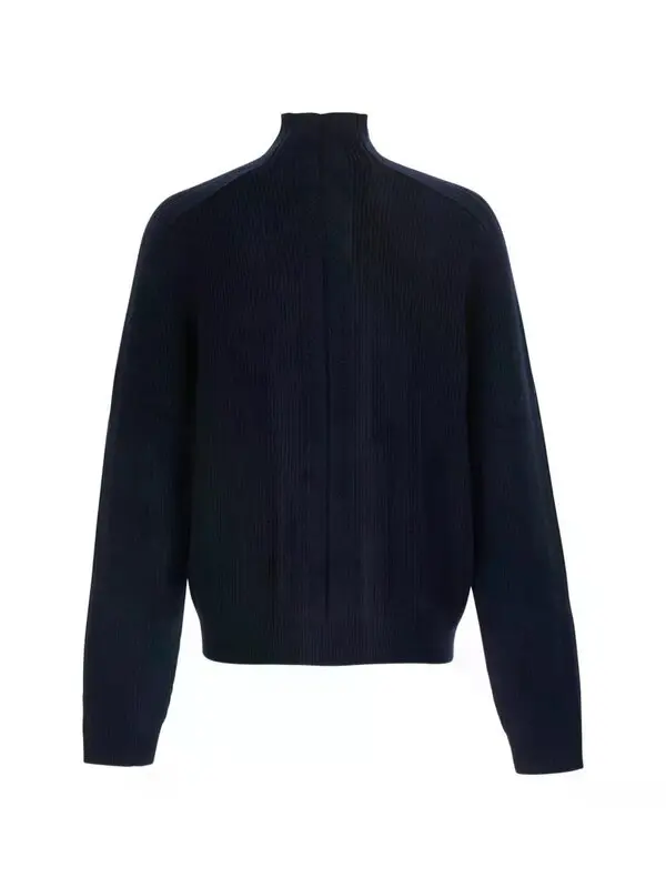 Emporio Armani Ribbed-knit Zip-up Cardigan