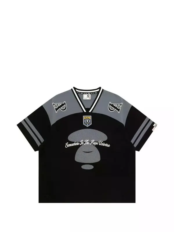 AAPE BY *A BATHING APE Logo-patch Panelled T-shirt