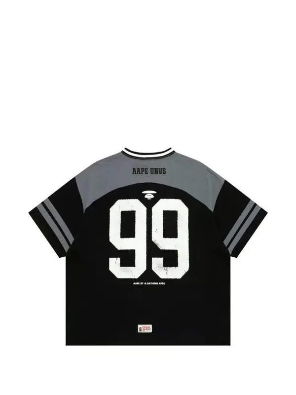 AAPE BY *A BATHING APE Logo-patch Panelled T-shirt