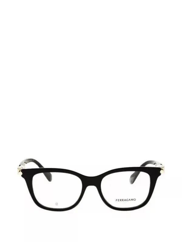 FERRAGAMO Rectangle-frame Glasses - Black