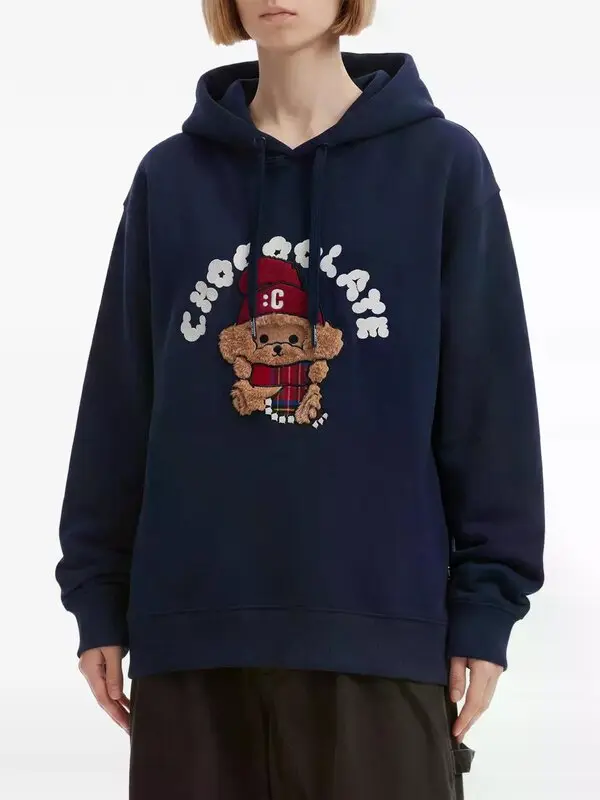 CHOCOOLATE Dog-patch Drawstring Hoodie