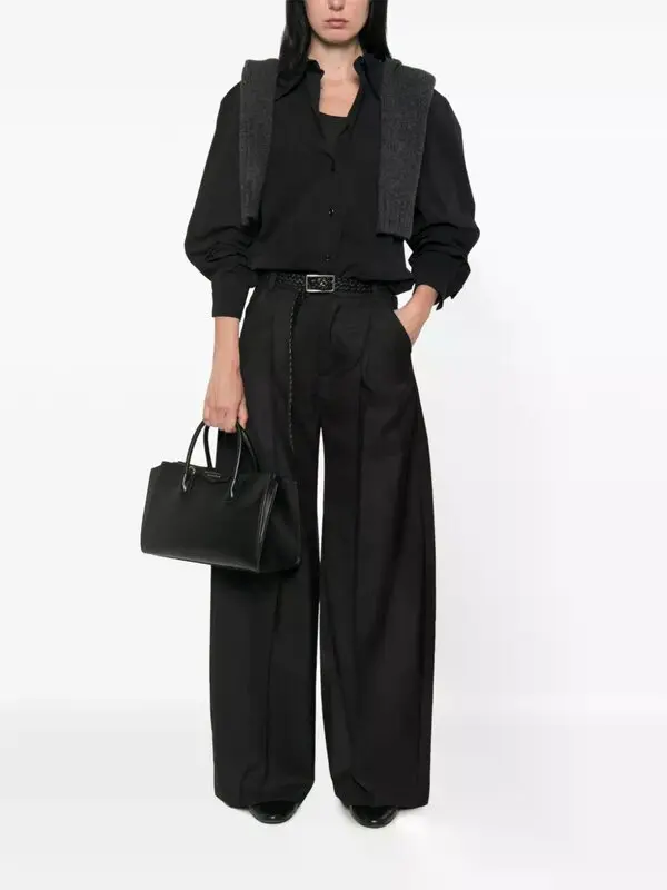 Séfr Pleated Wide-leg Trousers