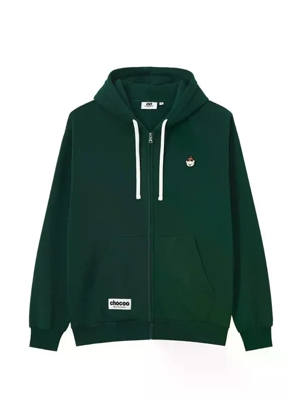 CHOCOOLATE Logo-patch Zip-up Hoodie
