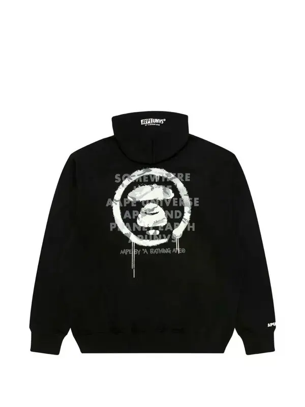 AAPE BY *A BATHING APE Basic Logo-print Zip-up Hoodie