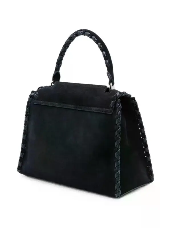 Orciani Braided-trim Suede Tote Bag