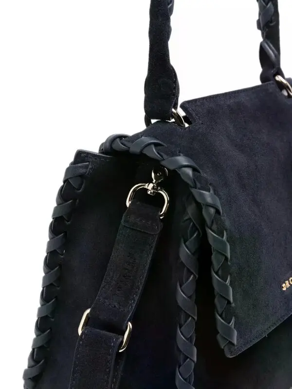Orciani Braided-trim Suede Tote Bag