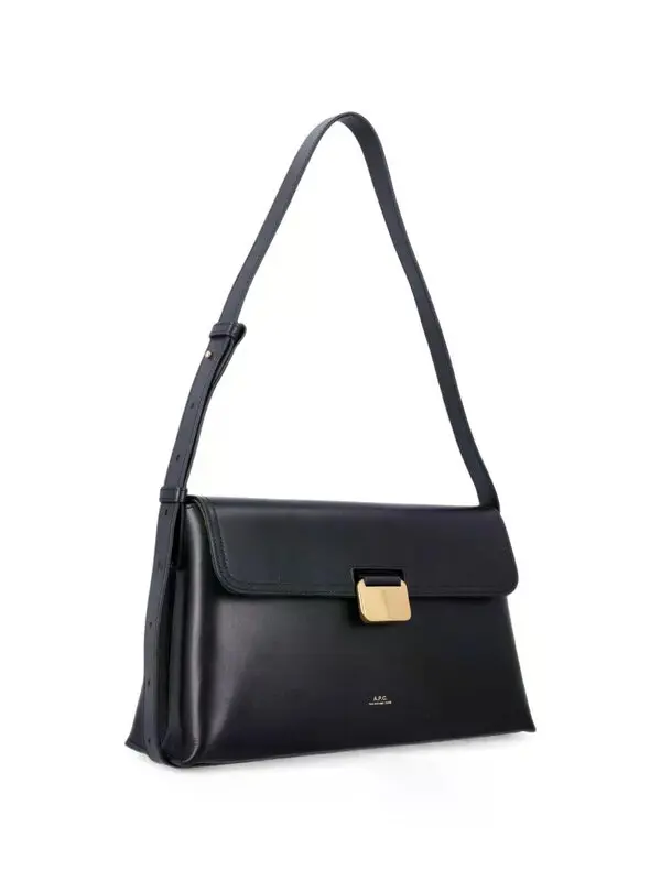 A.p.c. Simone Leather Shoulder Bag - Black