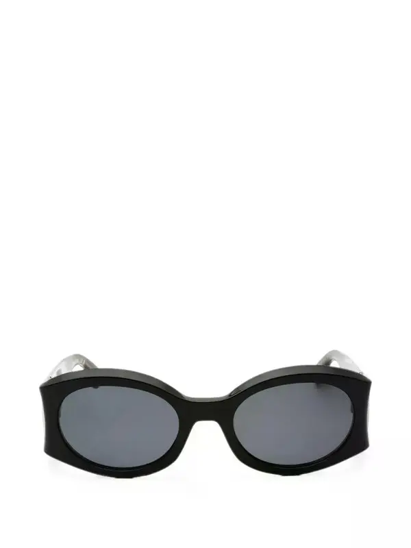 FERRAGAMO Oval-frame Sunglasses - Black