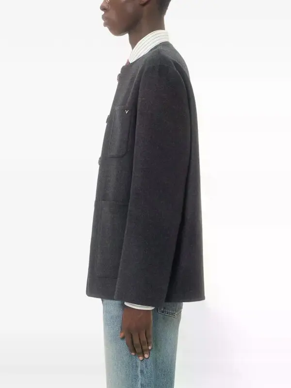 Valentino Garavani Vlogo Collarless Shirt