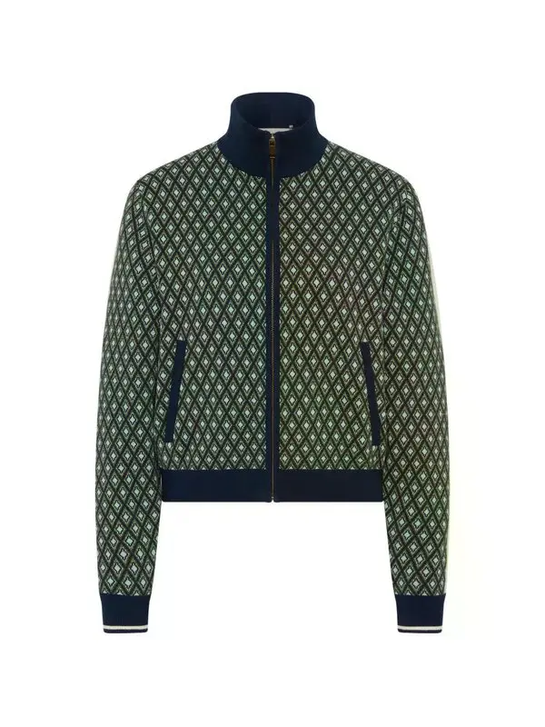 The Upside Viva Margot Geometric-pattern Cardigan