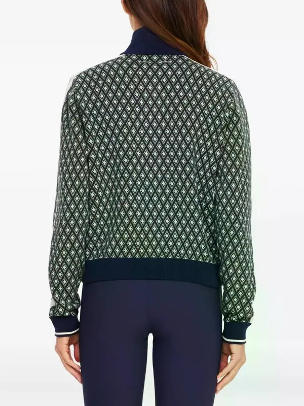 The Upside Viva Margot Geometric-pattern Cardigan