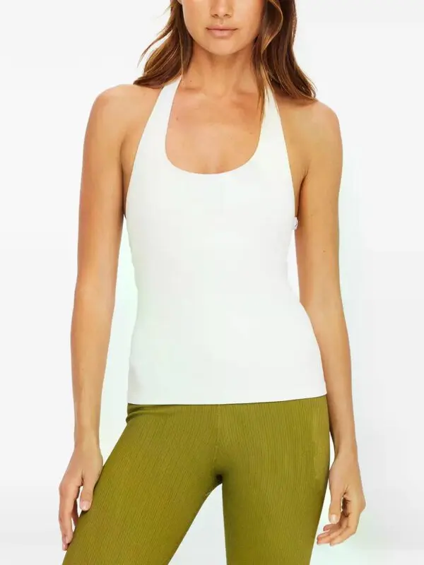 The Upside Seamless Halle Halter Top - White
