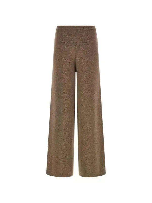 Agnona Knitted Wide-leg Trousers