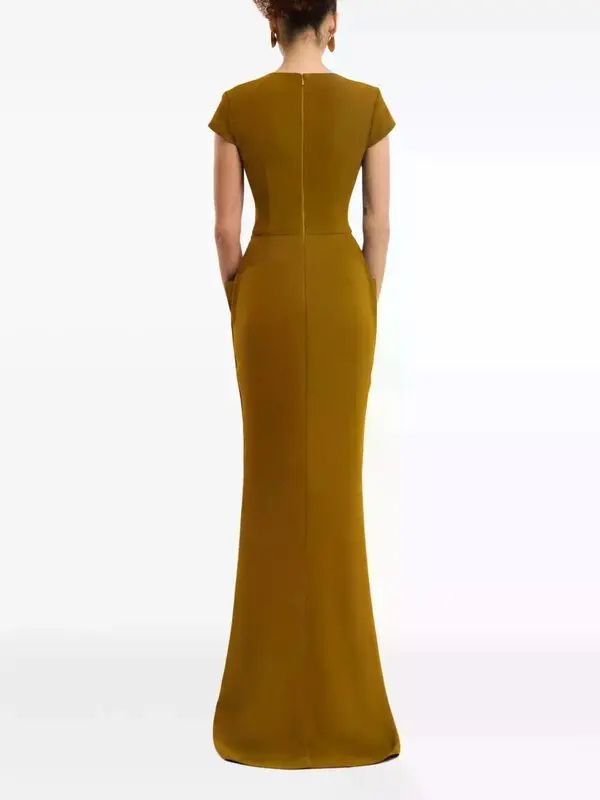 GEMY MAALOUF Embellished V-neck Dress