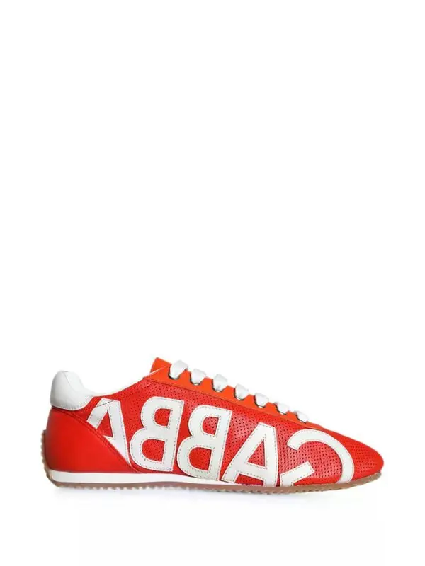 Dolce & Gabbana Perforated Logo-appliqué Sneakers - Red