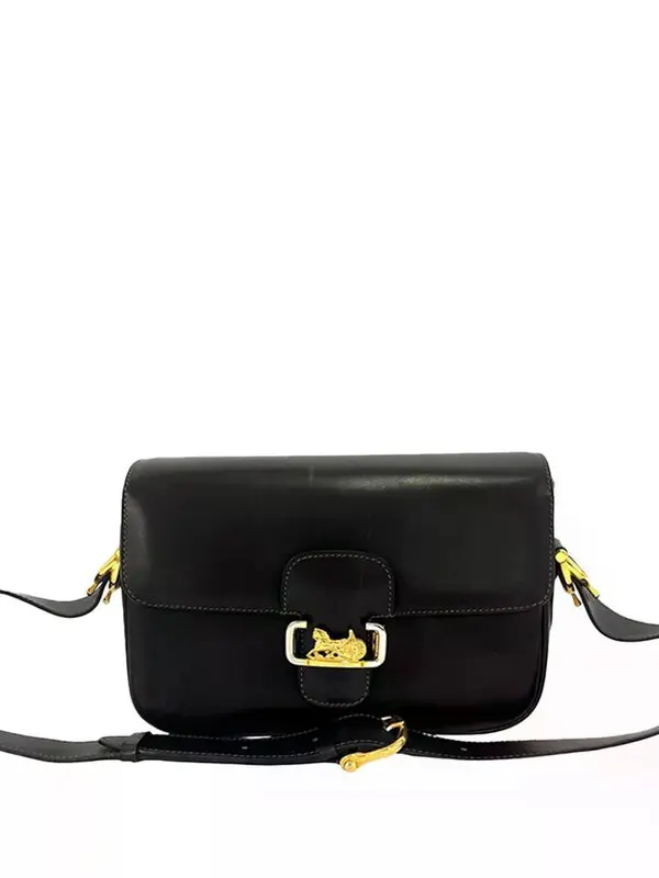 Celine 1970-1980 Leather Horse Carriage Shoulder Bag