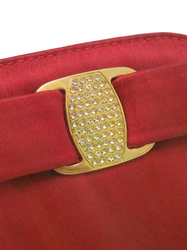 FERRAGAMO 1980-1990 Satin Vara Bow Crossbody Bag