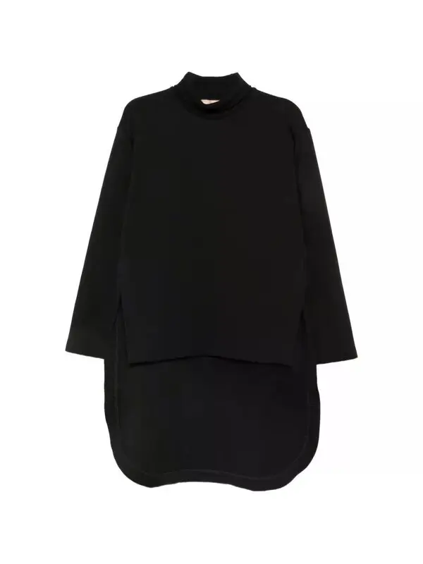 Plan C High-low Side-slit Sweatshirt