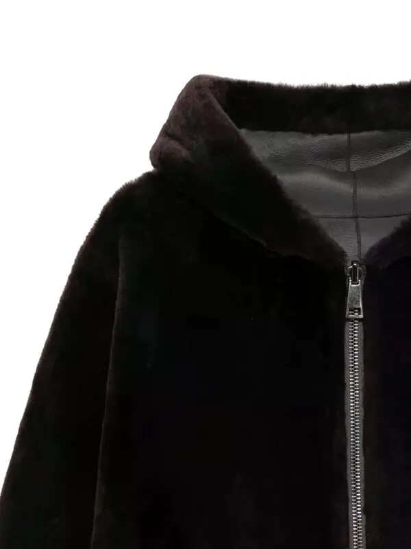 Simonette Ravizza Bart Hooded Shearling Jacket