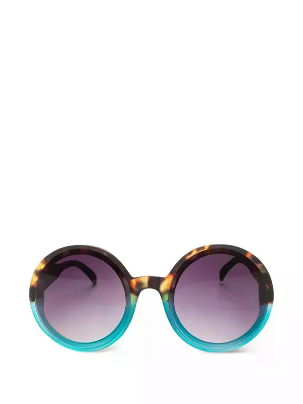 OKKIA Monica Round-frame Sunglasses - Brown