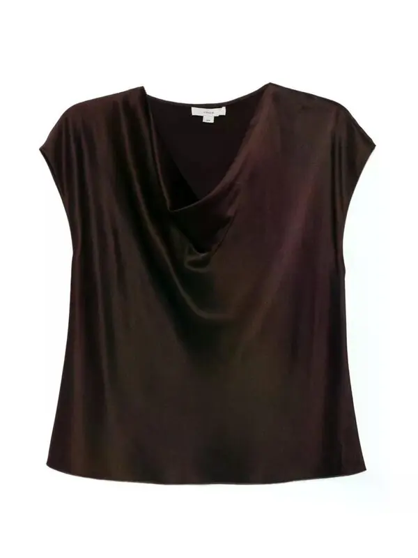 Vince Cowl-neck Silk Top