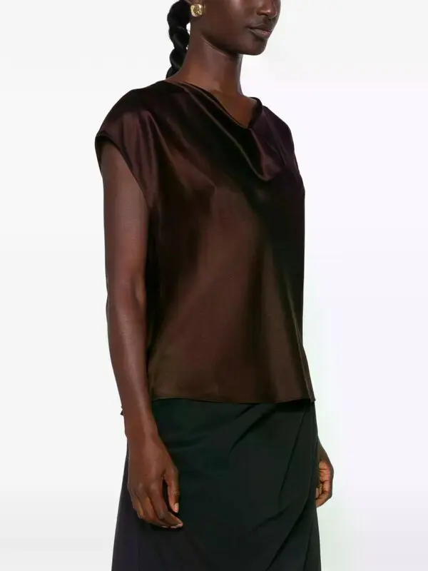 Vince Cowl-neck Silk Top