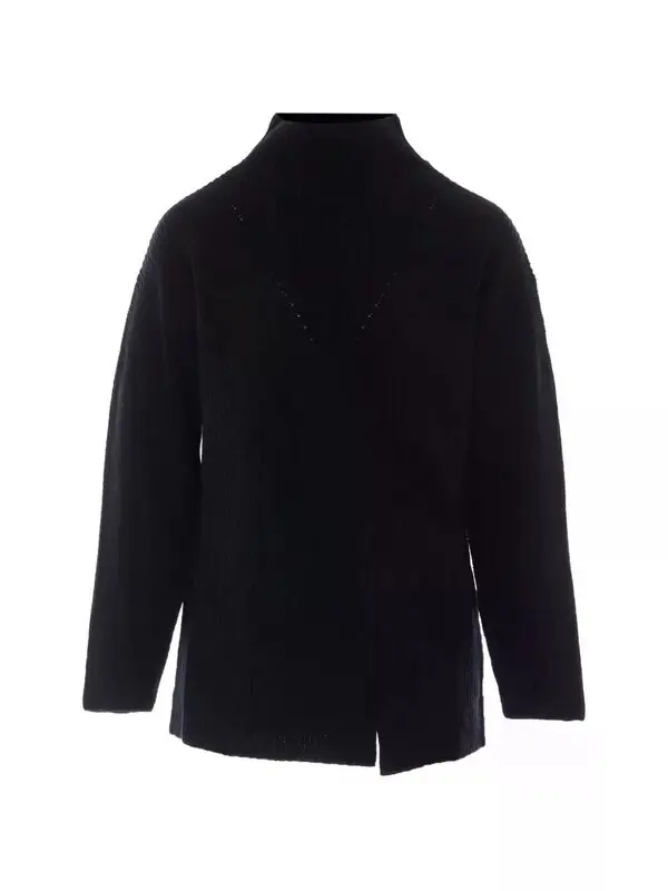 Alpha Studio High-neck Sweater - Black