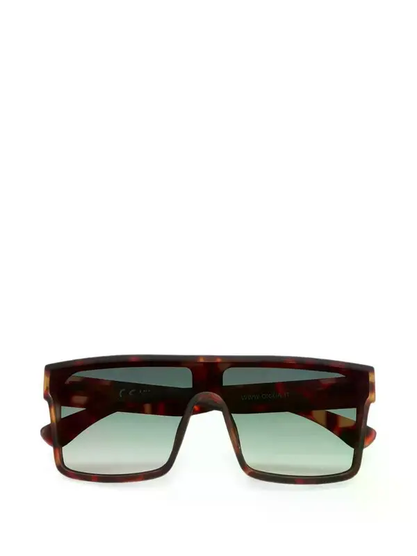 OKKIA Tokyo Tortoiseshell-effect Square-frame Sunglasses