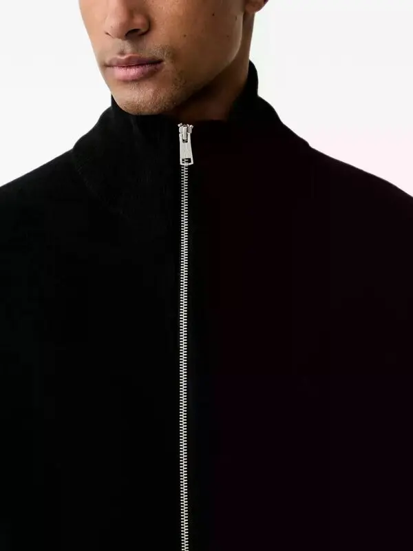 Marc O'polo Zip-up Ribbed-trim Cardigan