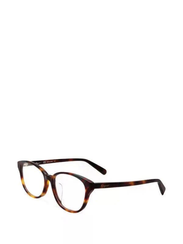 FERRAGAMO Round-frame Glasses - Brown