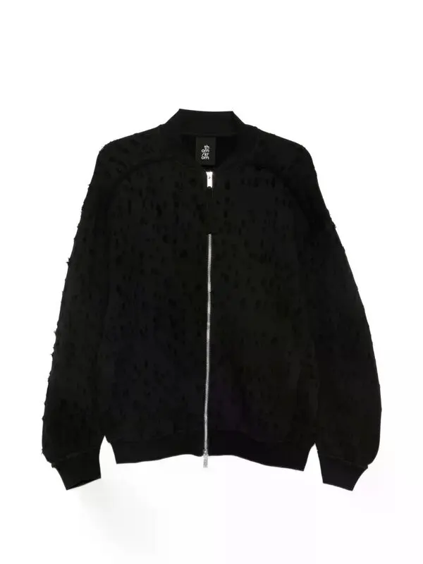 THOM KROM Distressed Ruched-sleeve Jacket