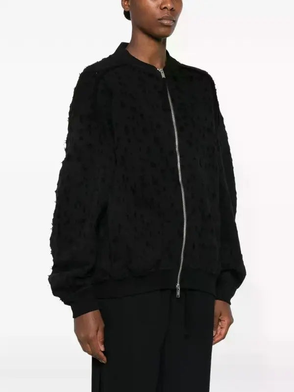 THOM KROM Distressed Ruched-sleeve Jacket