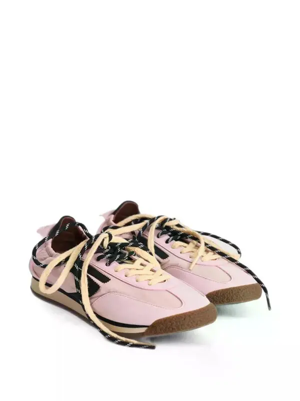 PURAAI Panther Logo-patch Double-lace Sneakers - Pink
