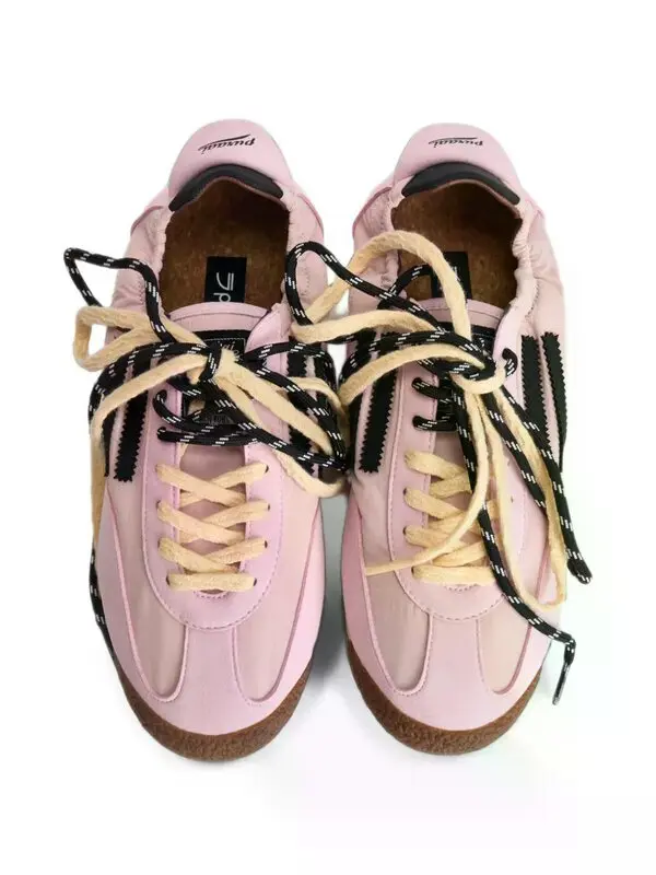 PURAAI Panther Logo-patch Double-lace Sneakers