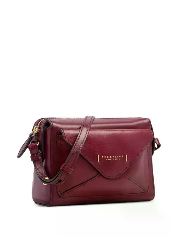 THE BRIDGE Leather Cross Body Bag - Red